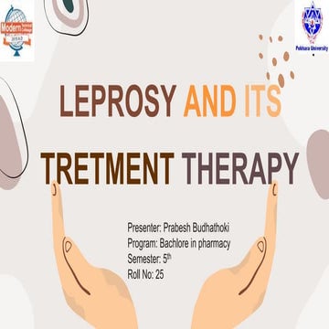 Leprosy and antileprotic drugs | PPTX
