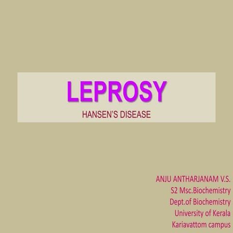 Leprosy | PPTX