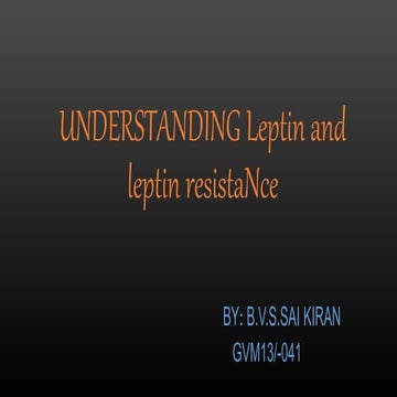Leptin | PPTX