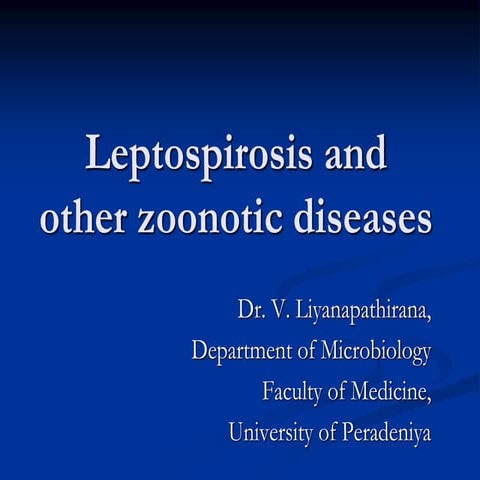 Leptospiros case presentation | PPT