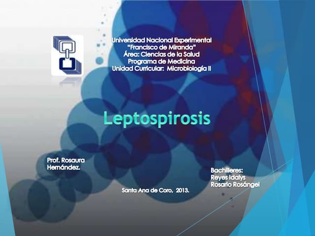 Leptospirosis | PPTX