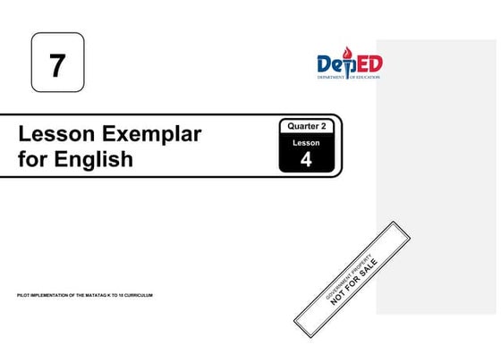 Q2_LE_English 7_Lesson 5_Week 5.pdf lesson exemplar | PDF