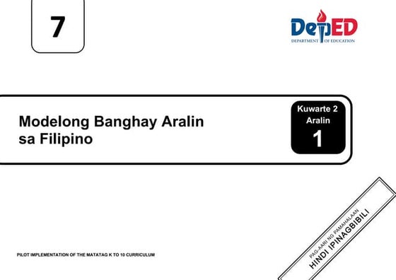 LE_Q2_Filipino 7_Lesson 1 Week 4. lesson exemplar | PDF