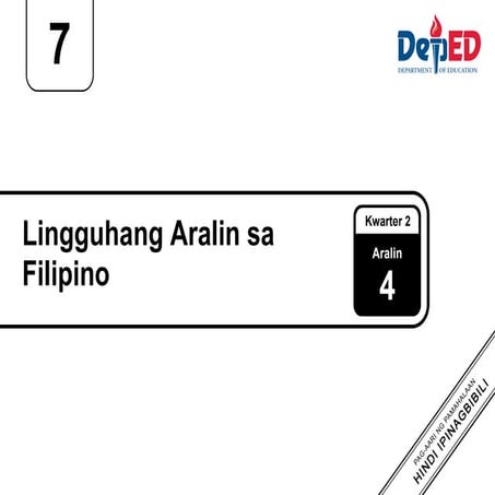 LE_FILIPINO 7 matatag curriculum/ deped1 | PDF