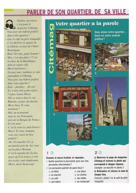 Dialogue au restaurant, clients et serveur | PDF