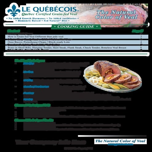 Le Quebecois Cooking Guide | PDF