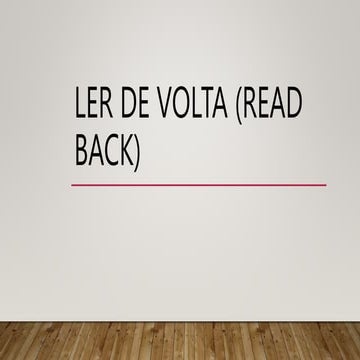 Ler de volta(Read Back)(Apoio a comunicação clara e objetiva).pptx