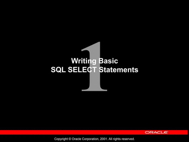 Les01 Writing Basic Sql Select Statementppt