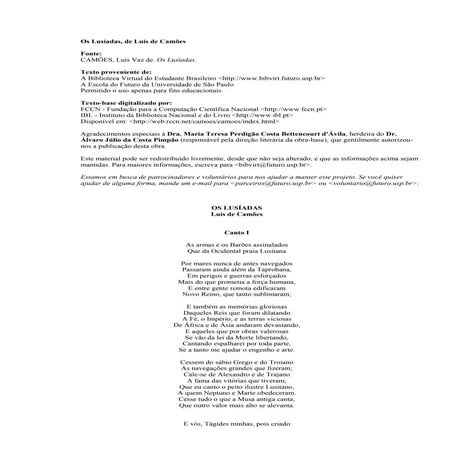 luis de camões - os lusíadas | PDF