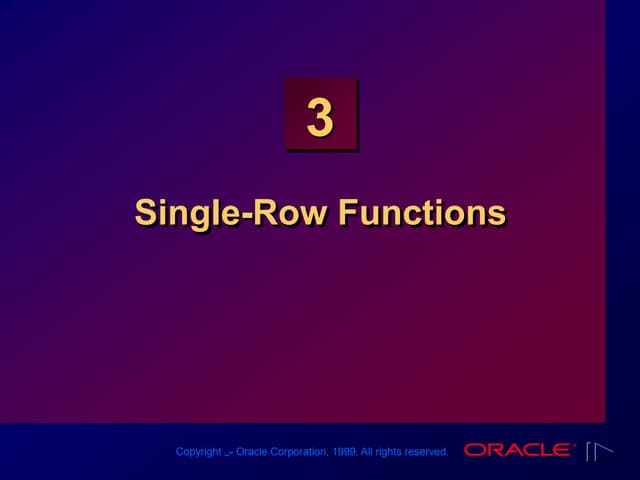 Les03 1 Single Row Functions Ppt
