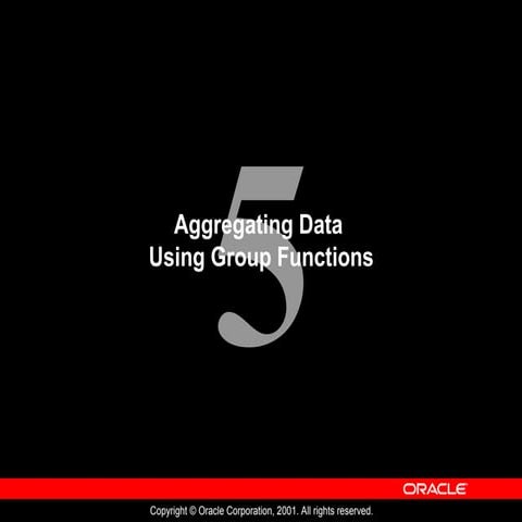Aggregating Data Using Group Functions Ppt 4200