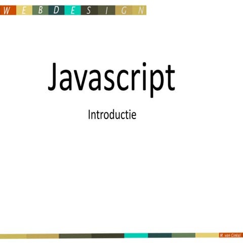 Les 1 Javascript Intro | PPTX