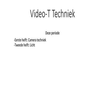 Les 1 Techniek | PPTX