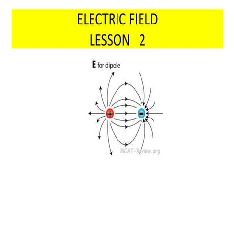 ELECTRIC FIELD - LESSON 2 | PPTX