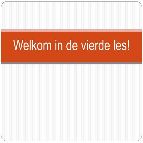 Eerste les | PPTX