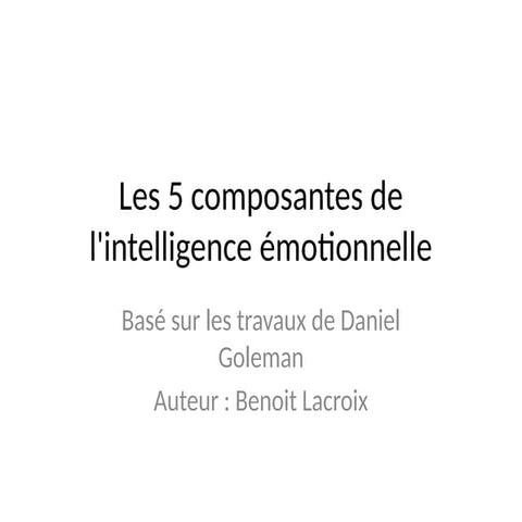 INTELLIGENCE EMOTIONNELLE LES 5 PILIERS.pdf
