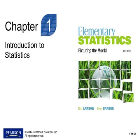 Chapter 1 introduction to statistics | PDF