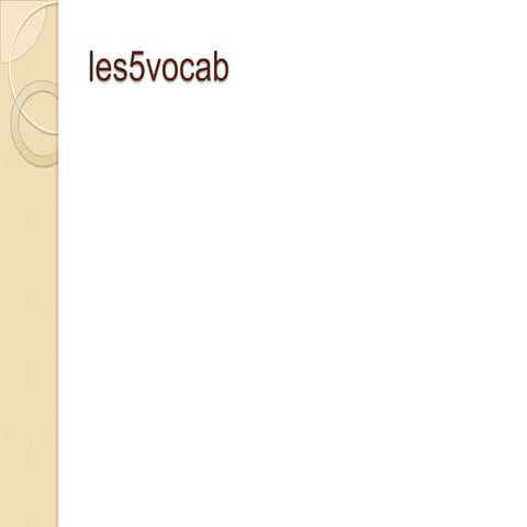 Les5vocab | PPT