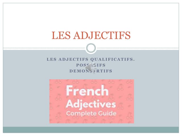 Les adjectifs BAGS/BANGS | PPT
