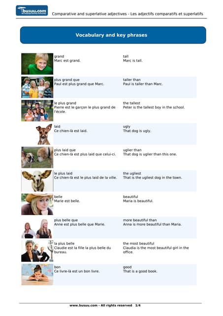 Worksheet works comparative_and_superlative_adjectives_1 | PDF