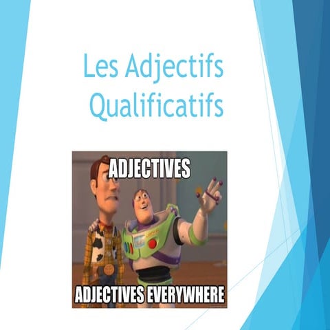 LES ADJECTIFS QUALIFICATIFS by GANIAT SODEKE du FRENCHY ASSOCIATES ...