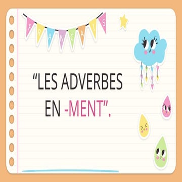 Les adverbes en -ment (B1) | PDF