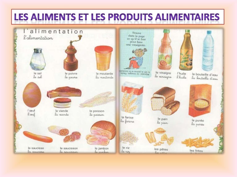 Les aliments images