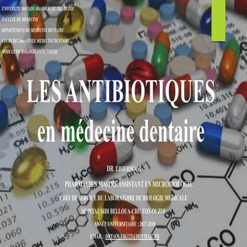 Les Antibiotiques , Conduite a tenir pratique | PPT
