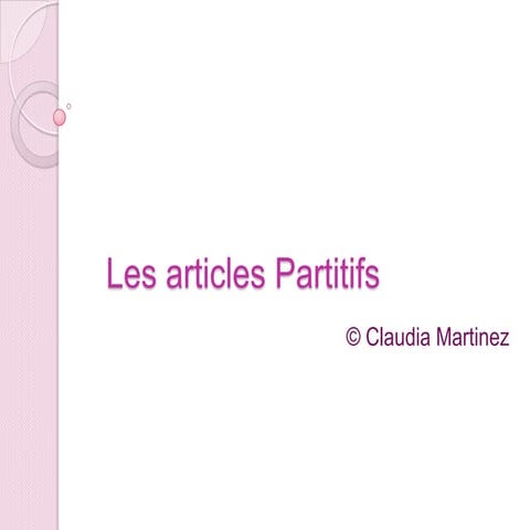 Les articles en français | PPSX