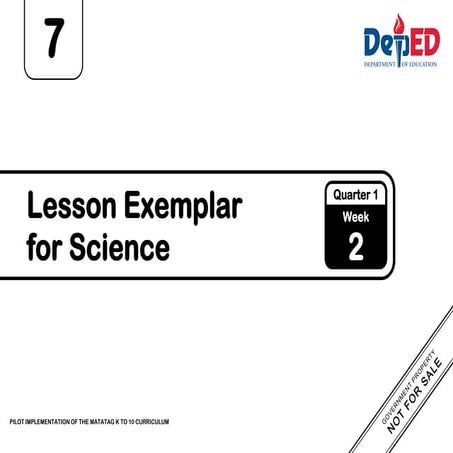 LE_Science7_Q1_week-2_final.pdf Learning Exemplar for science 7 MATATAG curriculum | PDF