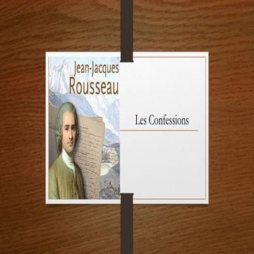 Les confessions rousseau | PPTX