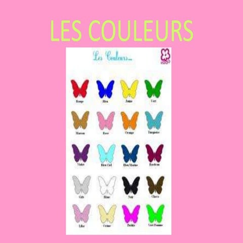 Les noms des couleurs. | PPT