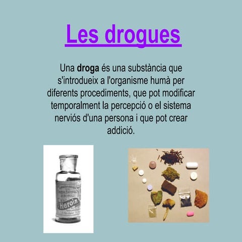 Les drogues | PDF