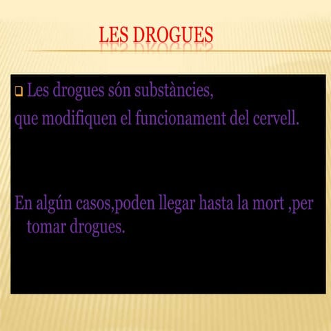 Les drogues c.m. | PPTX