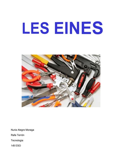 #ProjecteCatapulta - Pòster eines i elements del taller | PPT