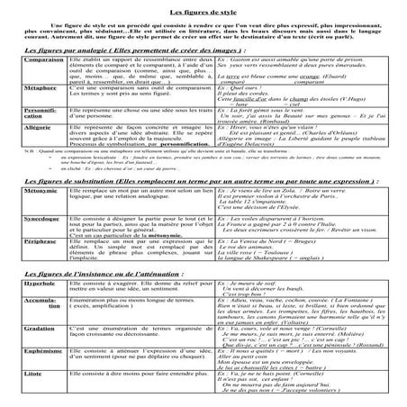 Les figures de style | PDF | Musical Instruments | Hobbies & Interests