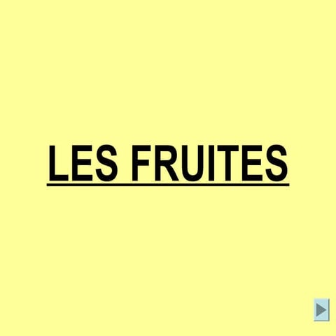 Les fruites2 | PPT