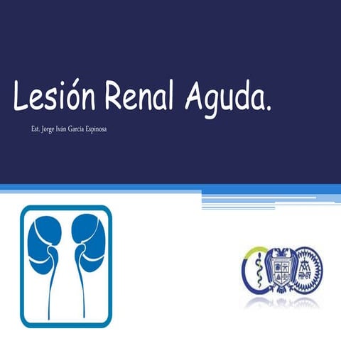 Lesión renal aguda | PPTX