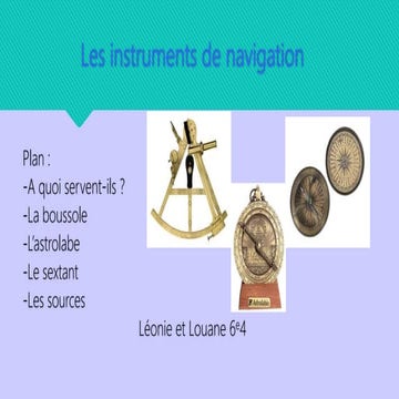 Les instruments de navigation | PPT