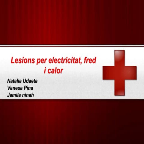 Lesions per electricitat, fred i calor | PPTX