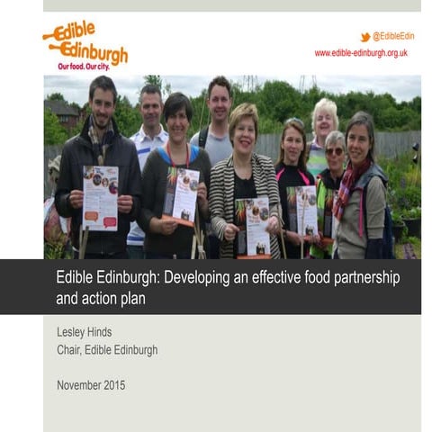 Edinburgh: Developing an effective food partnership and action plan | PPTX
