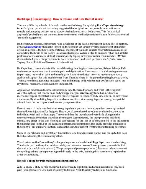 Mcconnell taping technique | PDF