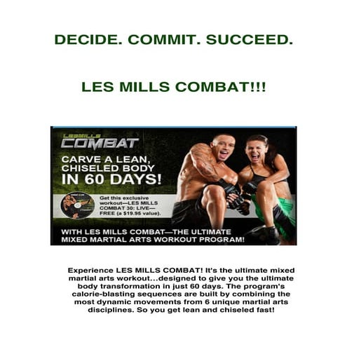 Les mills combat | PDF