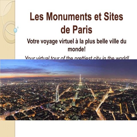 Les Monuments et Sites de Paris | PPTX