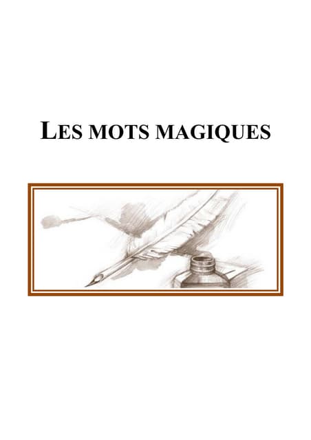 Les mots magiques jeu 03 | PDF