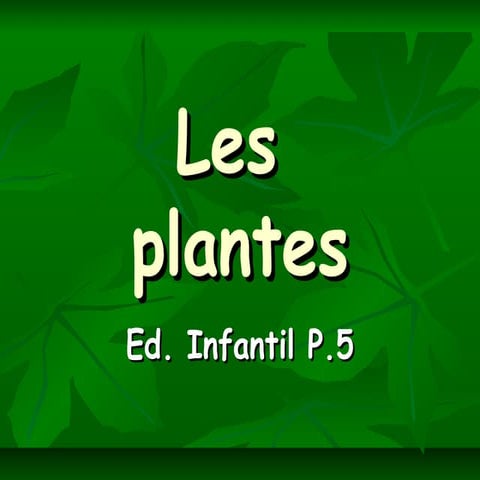 Les plantes | PPSX