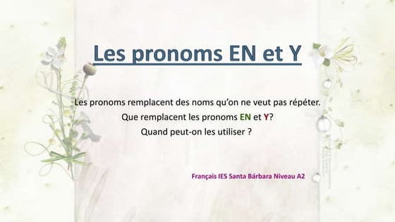 Synthèse- Les pronoms | PDF | Resume Writing and Advice | Job Search