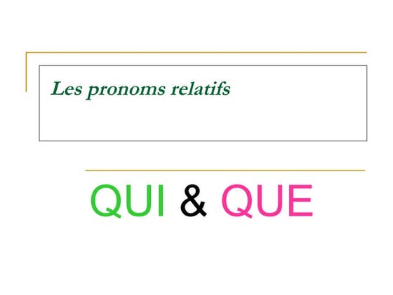 Les adjectifs BAGS/BANGS | PPT