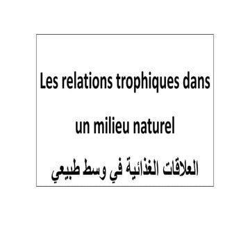 Les relations trophiques dans un milieu naturel.pptx