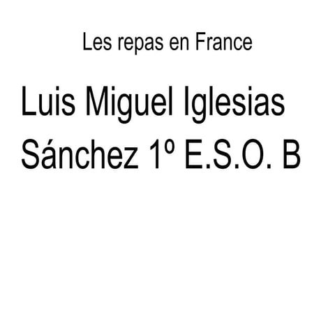 Differnt mealtimes | ODP